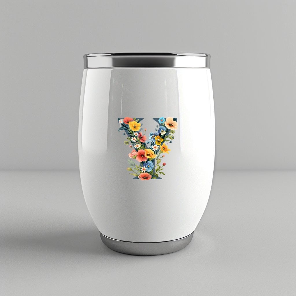 Floral Letter Y Transparent Letter Graphic Printable Art, Aesthetic ...