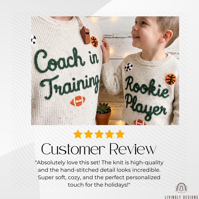 Custom Name Matching Coach in Training, Rookie Player Sweaters ...