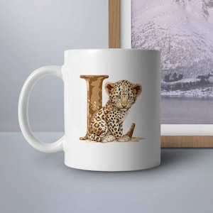 Leopard Letter L Transparent Letter Graphic Printable Art, Aesthetic ...