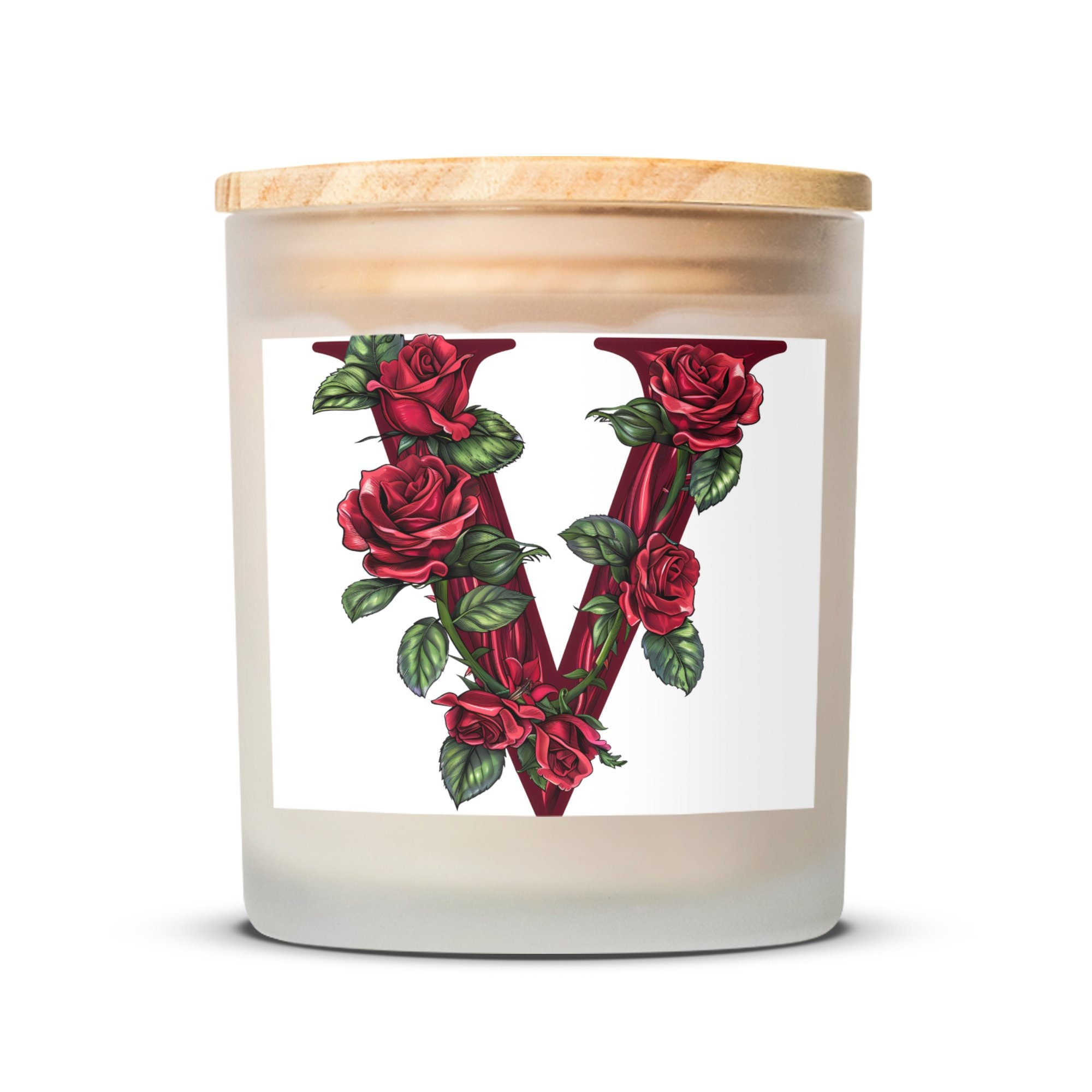 Red Roses V Letter Transparent Letter Graphic Printable Art, Aesthetic ...