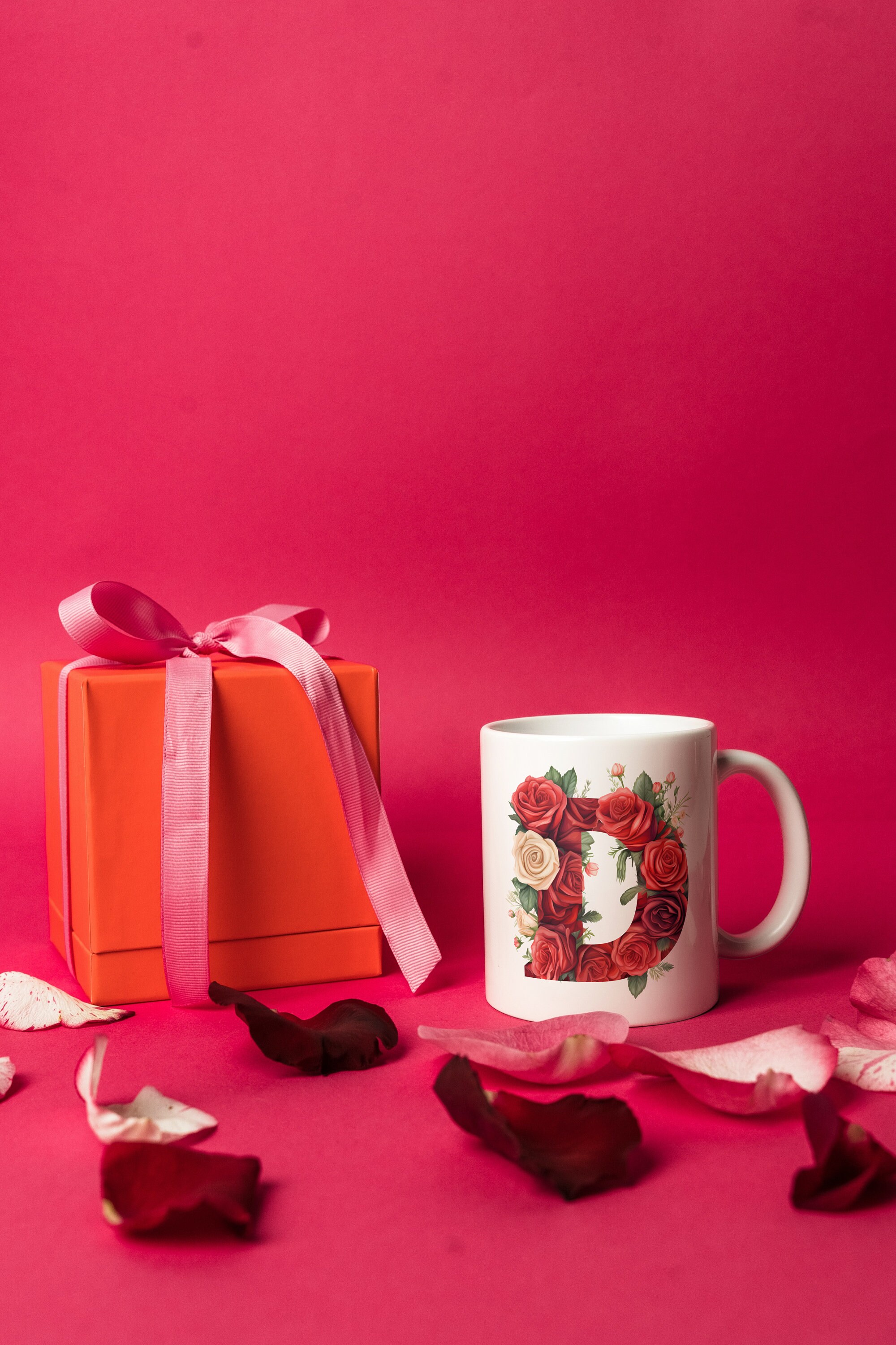 Red Roses Letter D Graphic Transparent Letter Graphic Printable Art ...