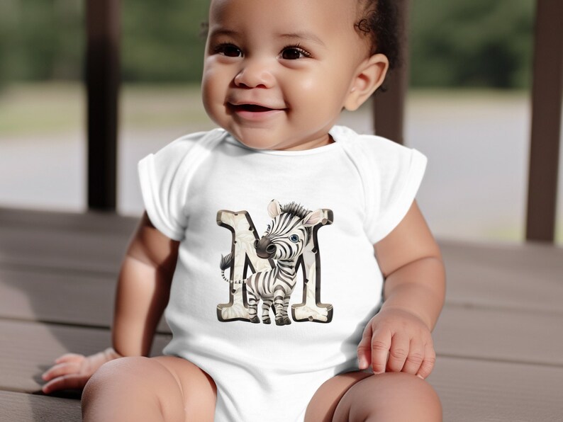 Zebra Letter M Transparent Letter Graphic Printable Art, Aesthetic ...