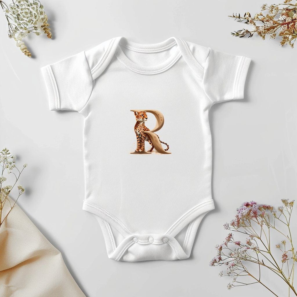 Cheetah Letter R Transparent Letter Graphic Printable Art, Aesthetic ...