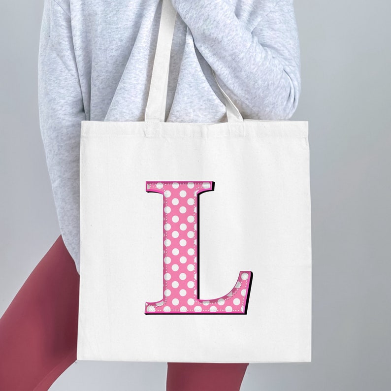 Pink Polka Dot Letter L Transparent Letter Graphic Printable Art ...