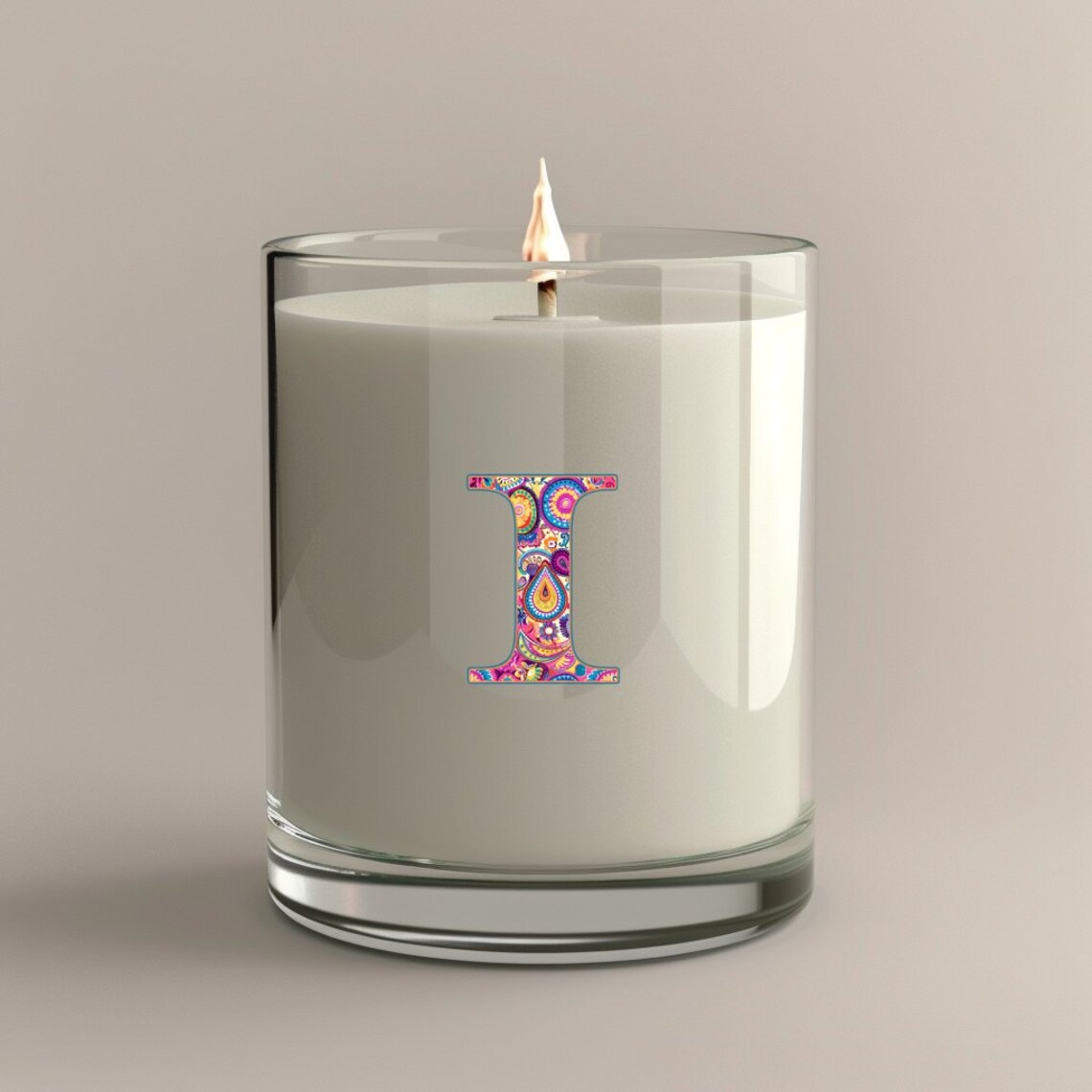 Paisley Print Letter I Transparent Letter Graphic Printable Art ...