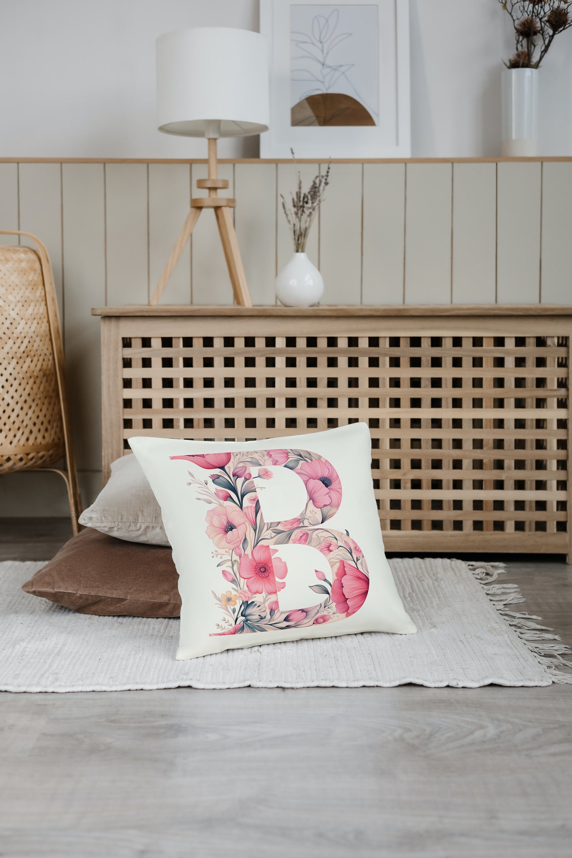 Pink Floral Letter B Graphic Transparent Letter Graphic Printable Art ...