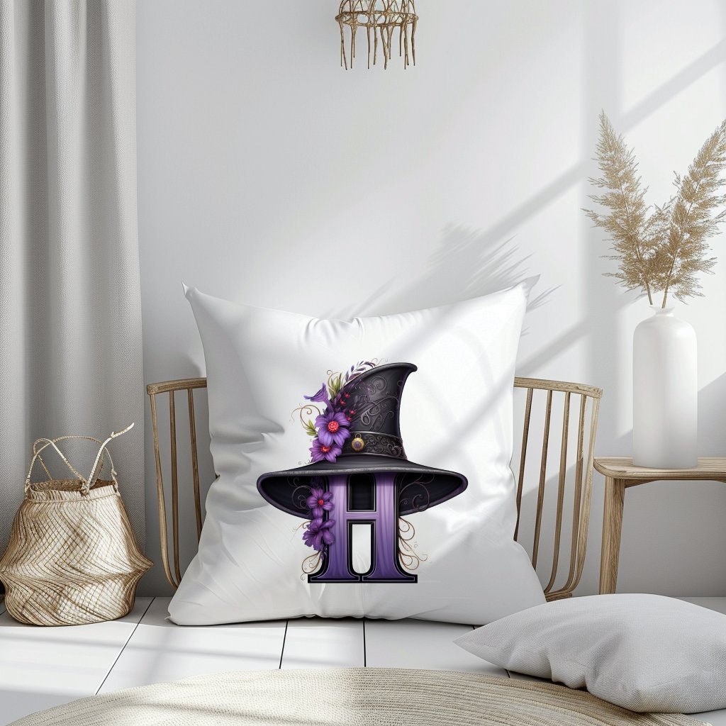 Haunted Halloween Letter H Transparent Letter Graphic Printable Art ...