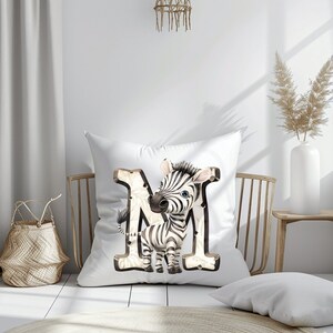 Zebra Letter M Transparent Letter Graphic Printable Art, Aesthetic ...