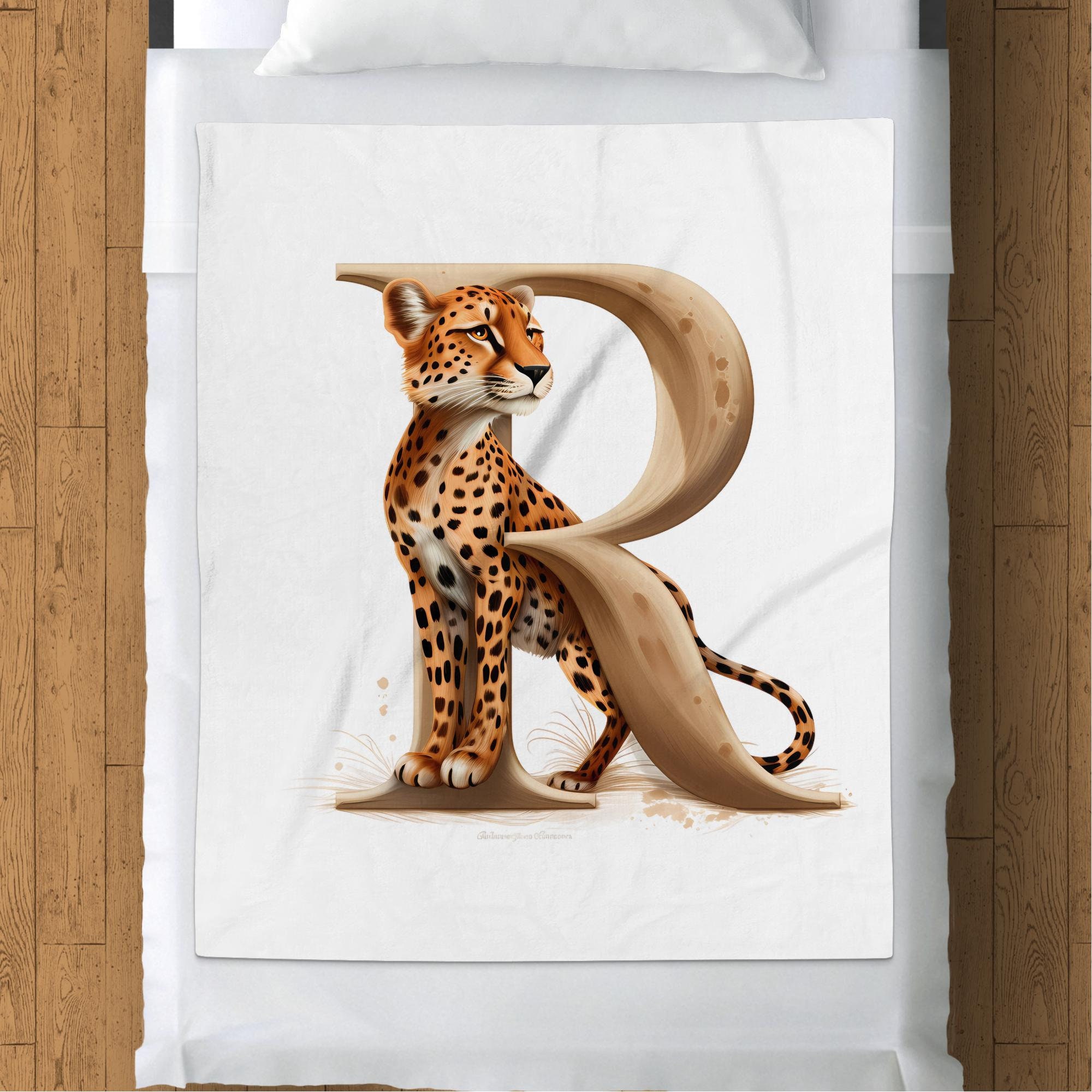 Cheetah Letter R Transparent Letter Graphic Printable Art, Aesthetic ...