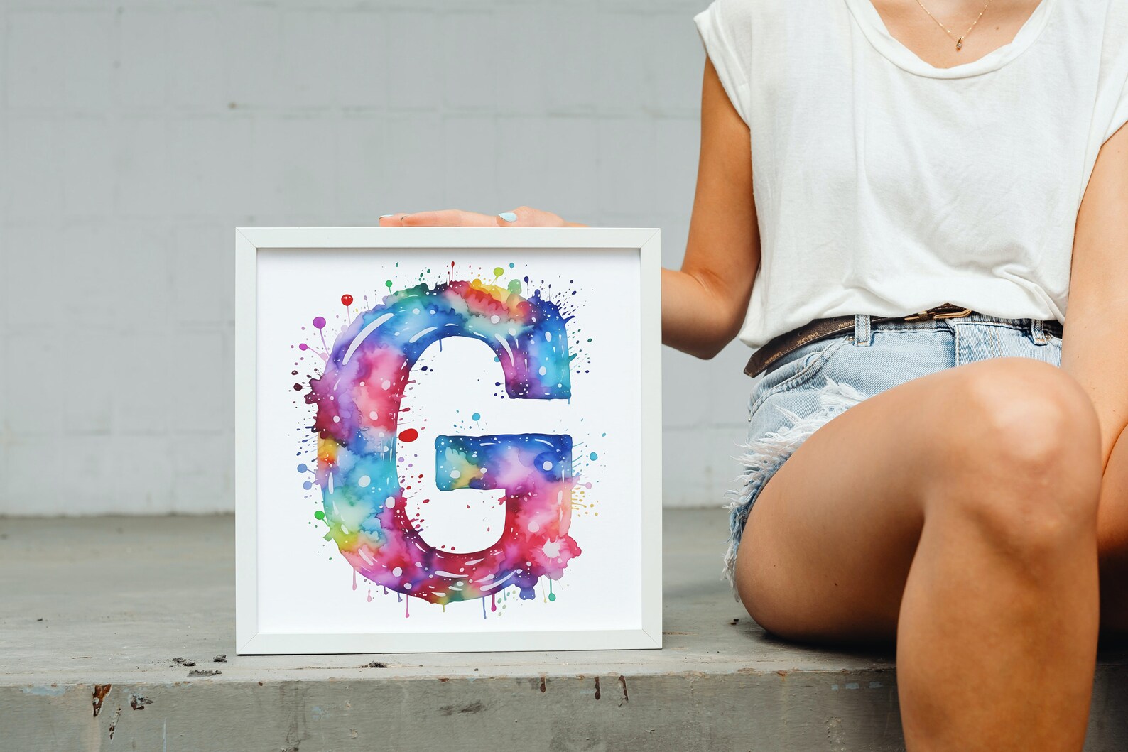 Tie Dye Letter G Graphic Transparent Letter Graphic Printable Art ...