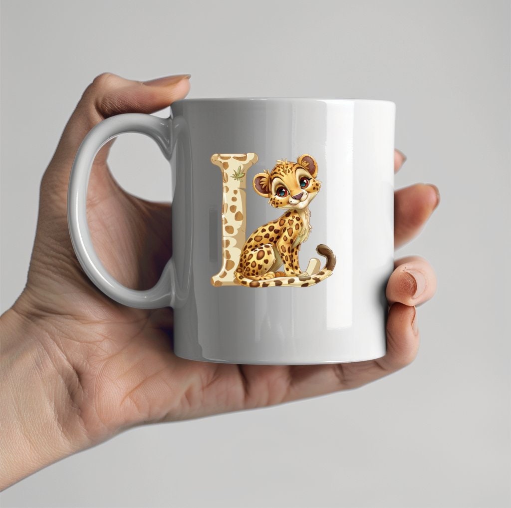 Cheetah Letter L Transparent Letter Graphic Printable Art, Aesthetic ...