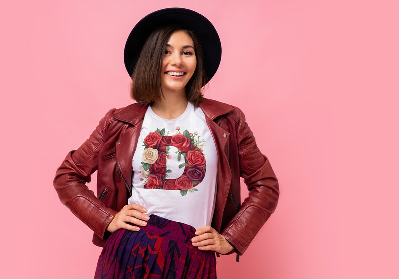 Red Roses Letter D Graphic Transparent Letter Graphic Printable Art ...