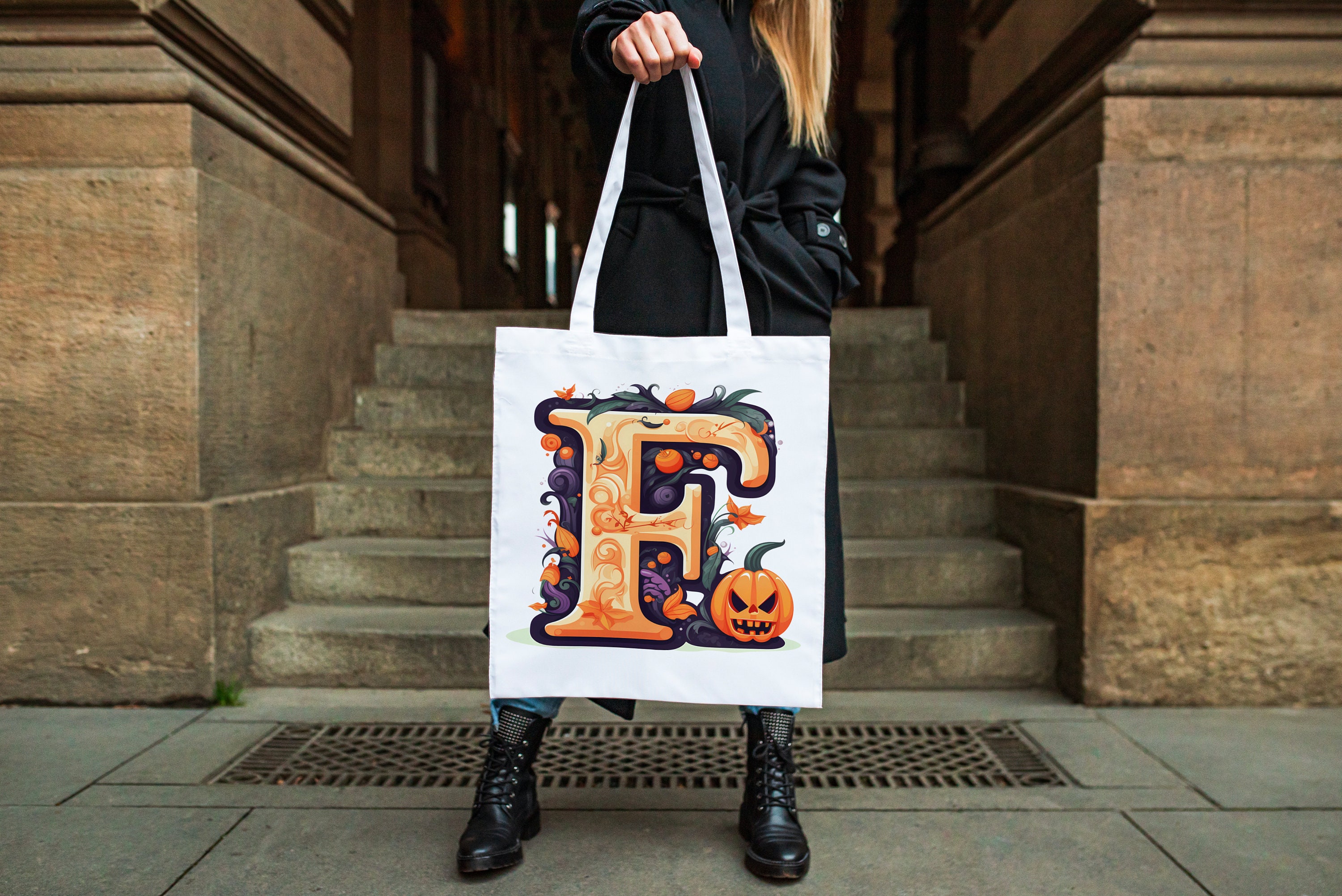 Haunted Halloween F Graphic Transparent Letter Graphic Printable Art ...