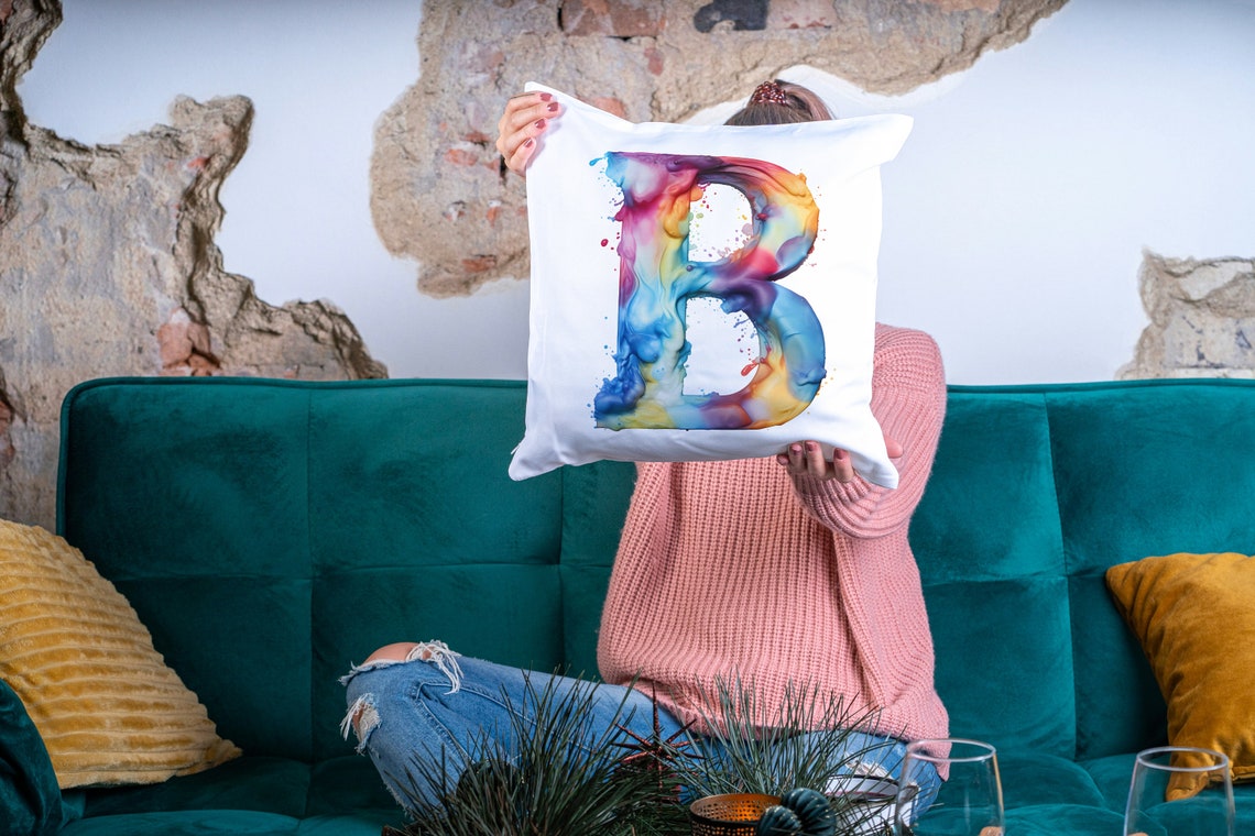 Tie Dye Letter B Graphic Transparent Letter Graphic Printable Art ...