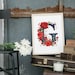 Red Roses Letter G Graphic Transparent Letter Graphic Printable Art ...