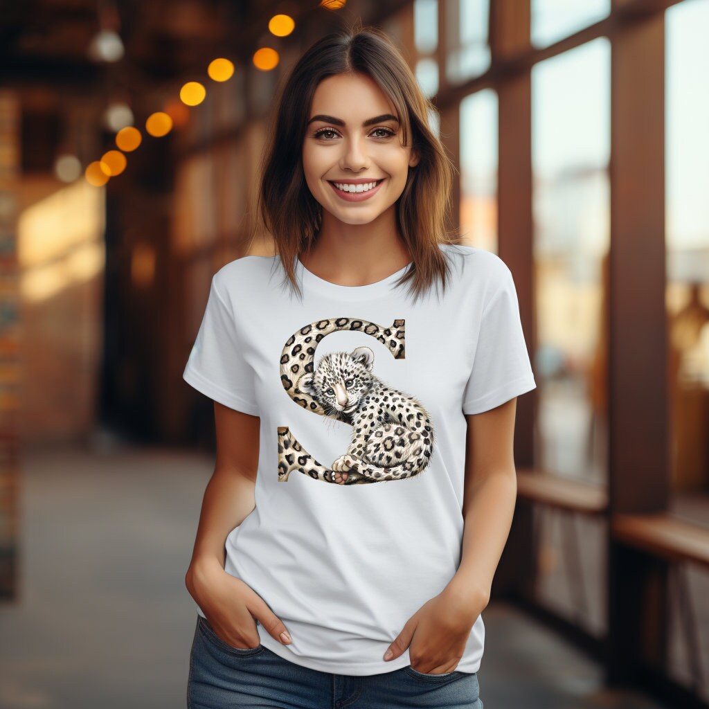 Cheetah Letter S Graphic Transparent Letter Graphic Printable Art ...