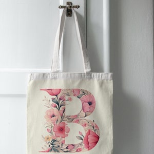 Pink Floral Letter B Graphic Transparent Letter Graphic Printable Art ...