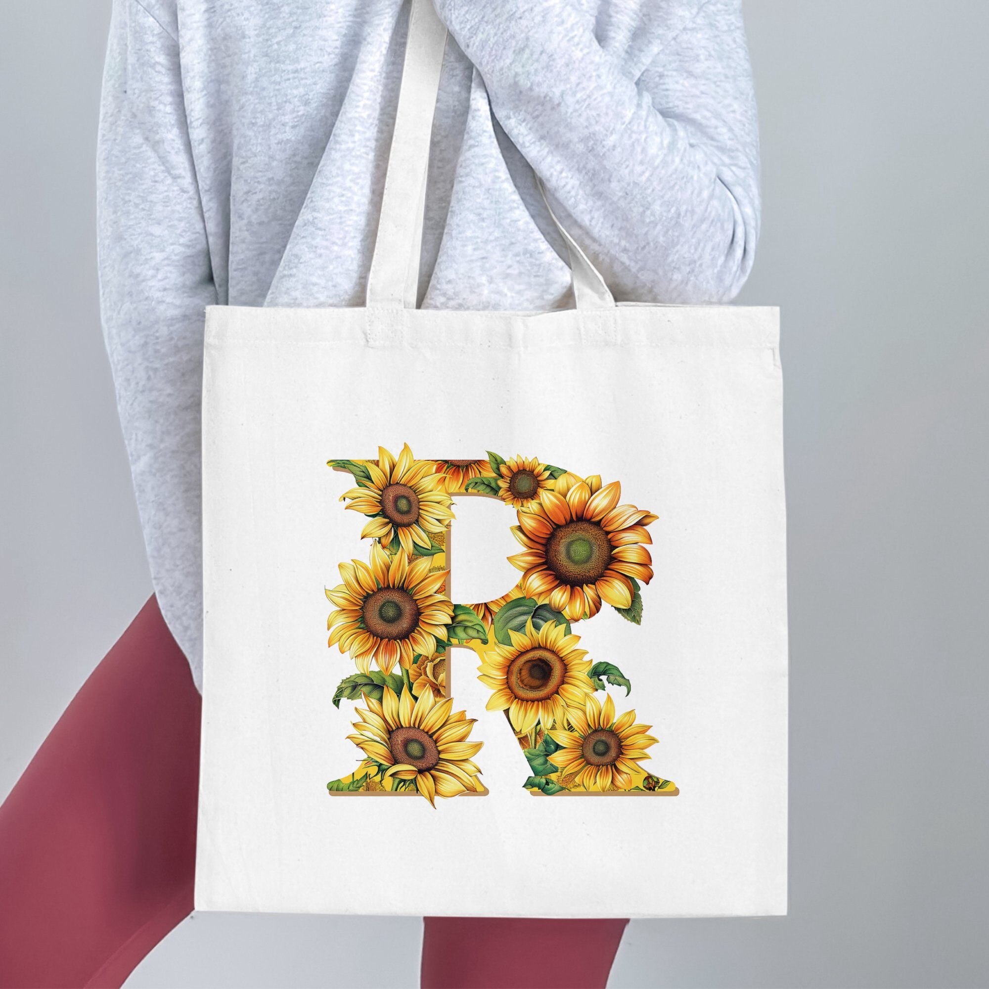 Sunflowers Letter R Transparent Letter Graphic Printable Art, Aesthetic ...