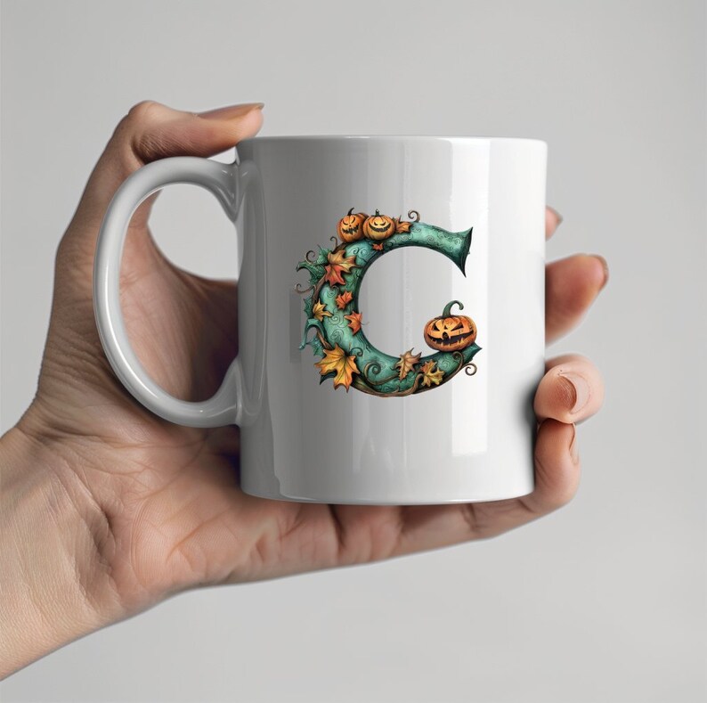 Haunted Halloween Letter C Transparent Letter Graphic Printable Art ...