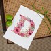 Pink Floral Letter D Graphic Transparent Letter Graphic Printable Art ...