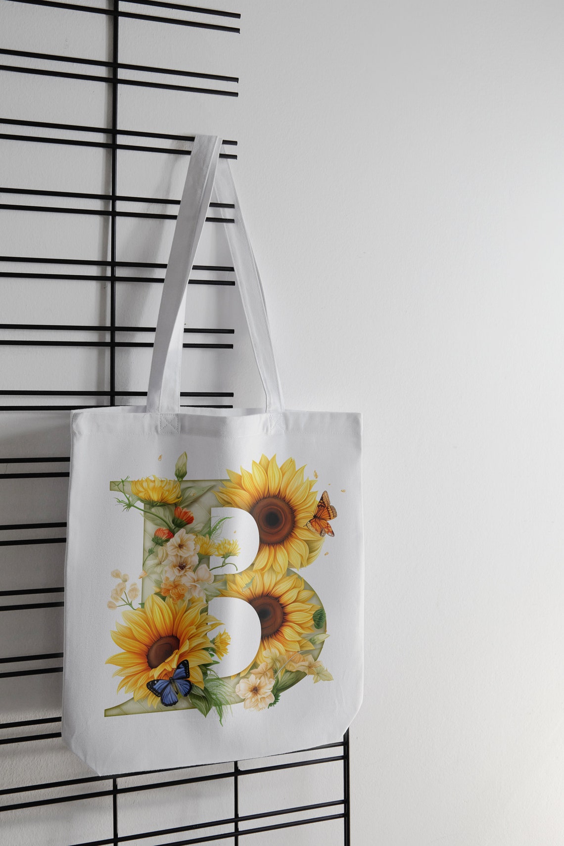 Sunflowers Letter B Graphic Transparent Letter Graphic Printable Art ...