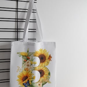 Sunflowers Letter B Graphic Transparent Letter Graphic Printable Art ...