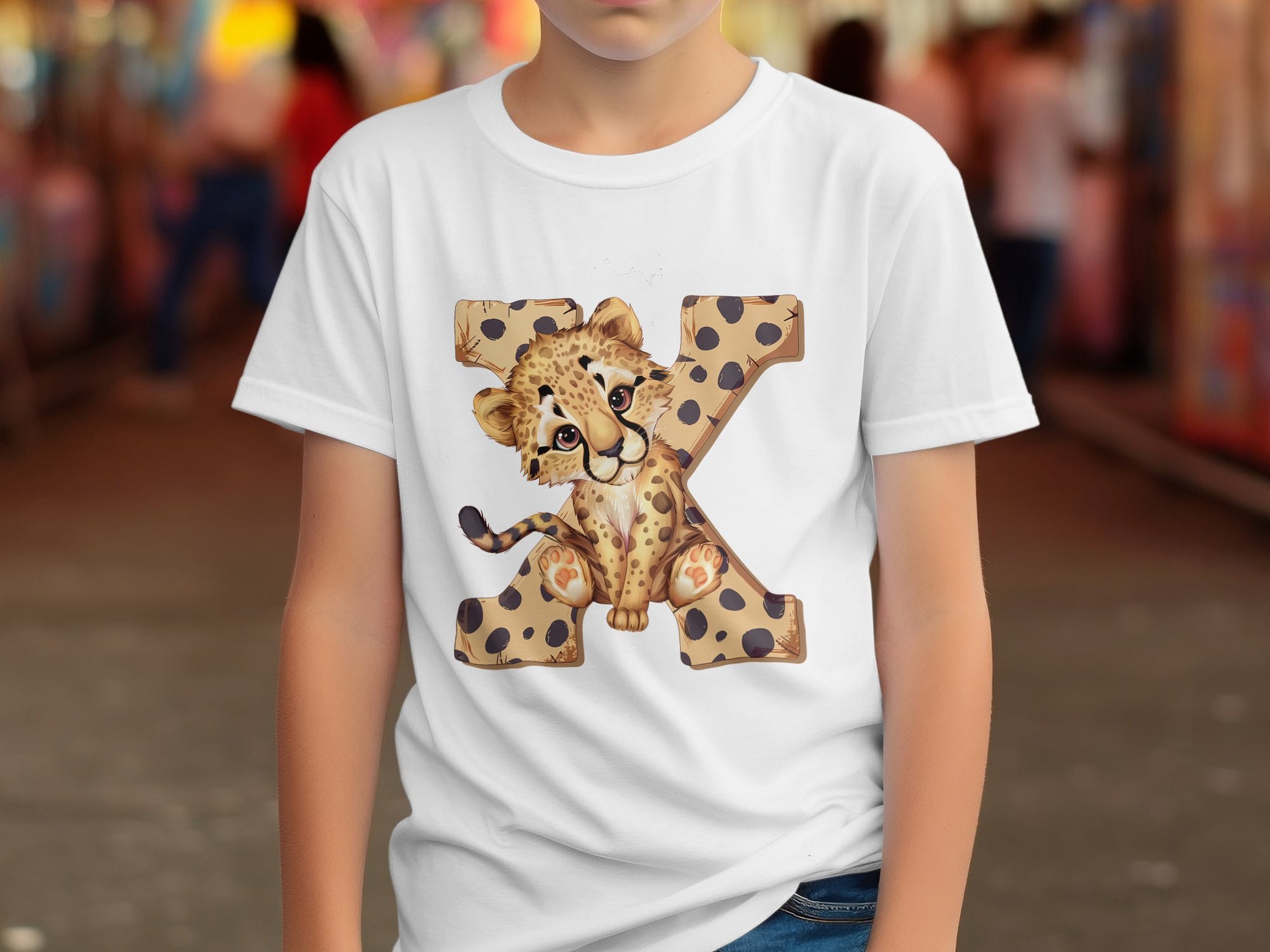 Cheetah Letter X Transparent Letter Graphic Printable Art, Aesthetic ...