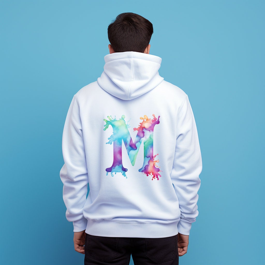 Tie Dye Letter M Graphic Transparent Letter Graphic Printable Art ...