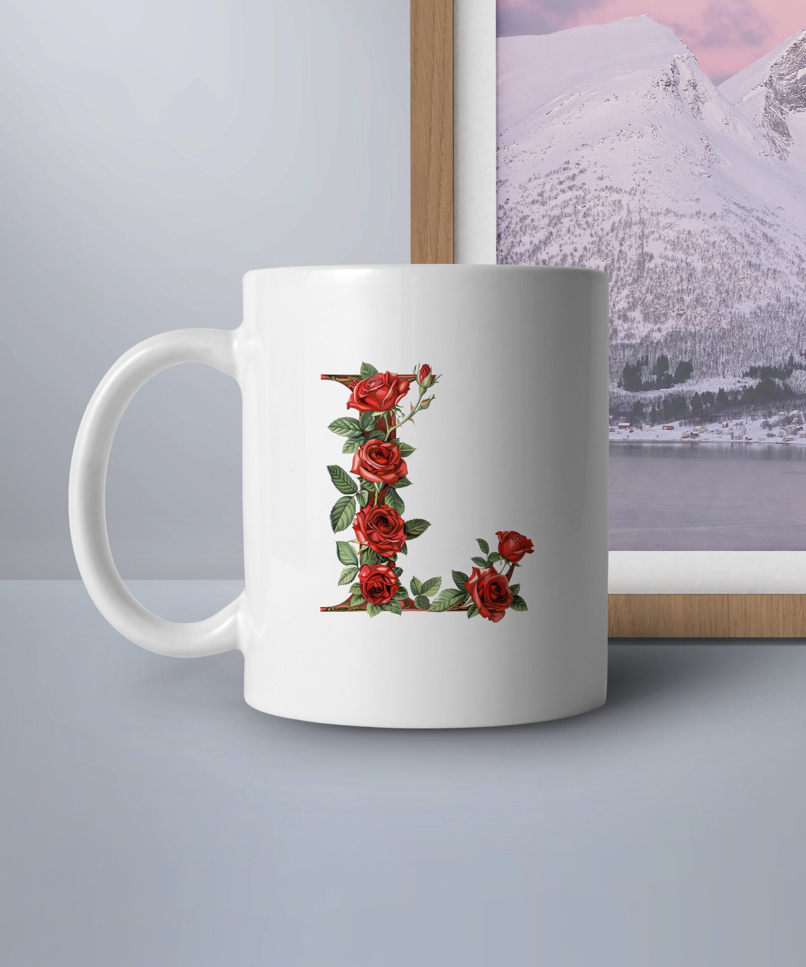 Red Roses Letter L Transparent Letter Graphic Printable Art, Aesthetic ...