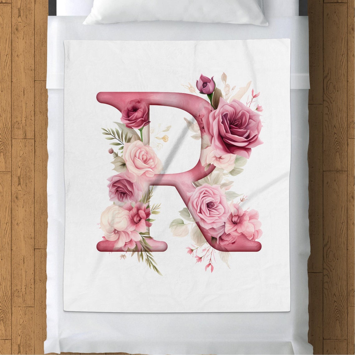 Pink Floral Letter R Transparent Letter Graphic Printable Art ...