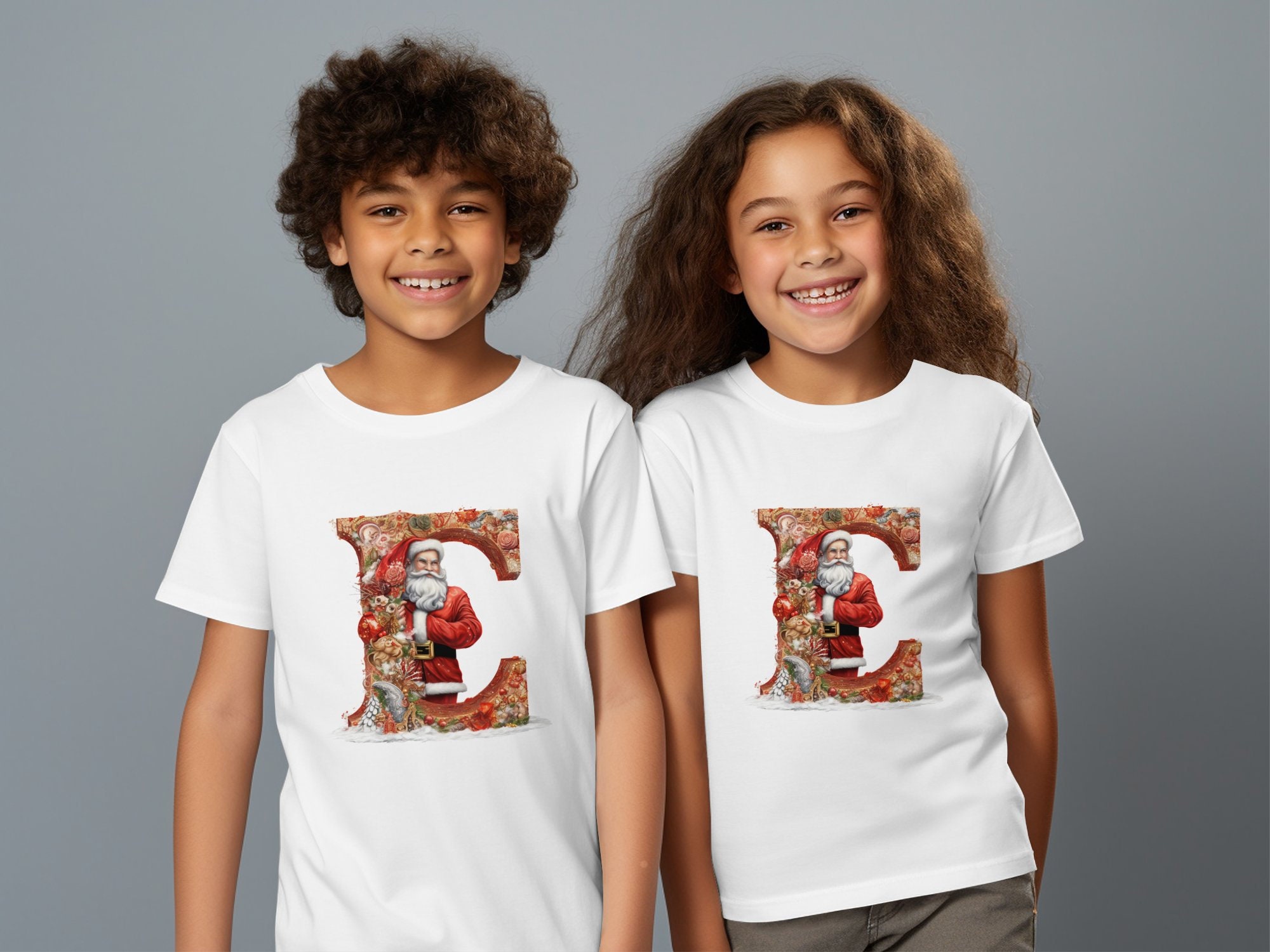 Traditional Christmas Letter E Transparent Letter Graphic Printable Art ...