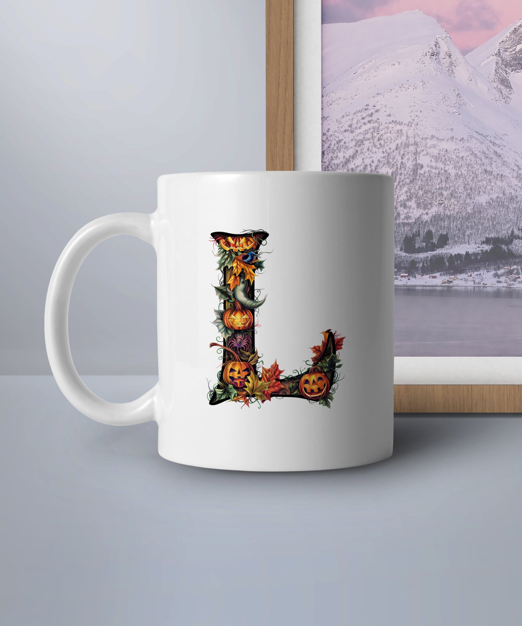 Haunted Halloween Letter L Transparent Letter Graphic Printable Art ...