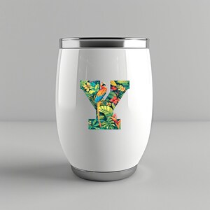 Tropical Letter Y Transparent Letter Graphic Printable Art, Aesthetic ...