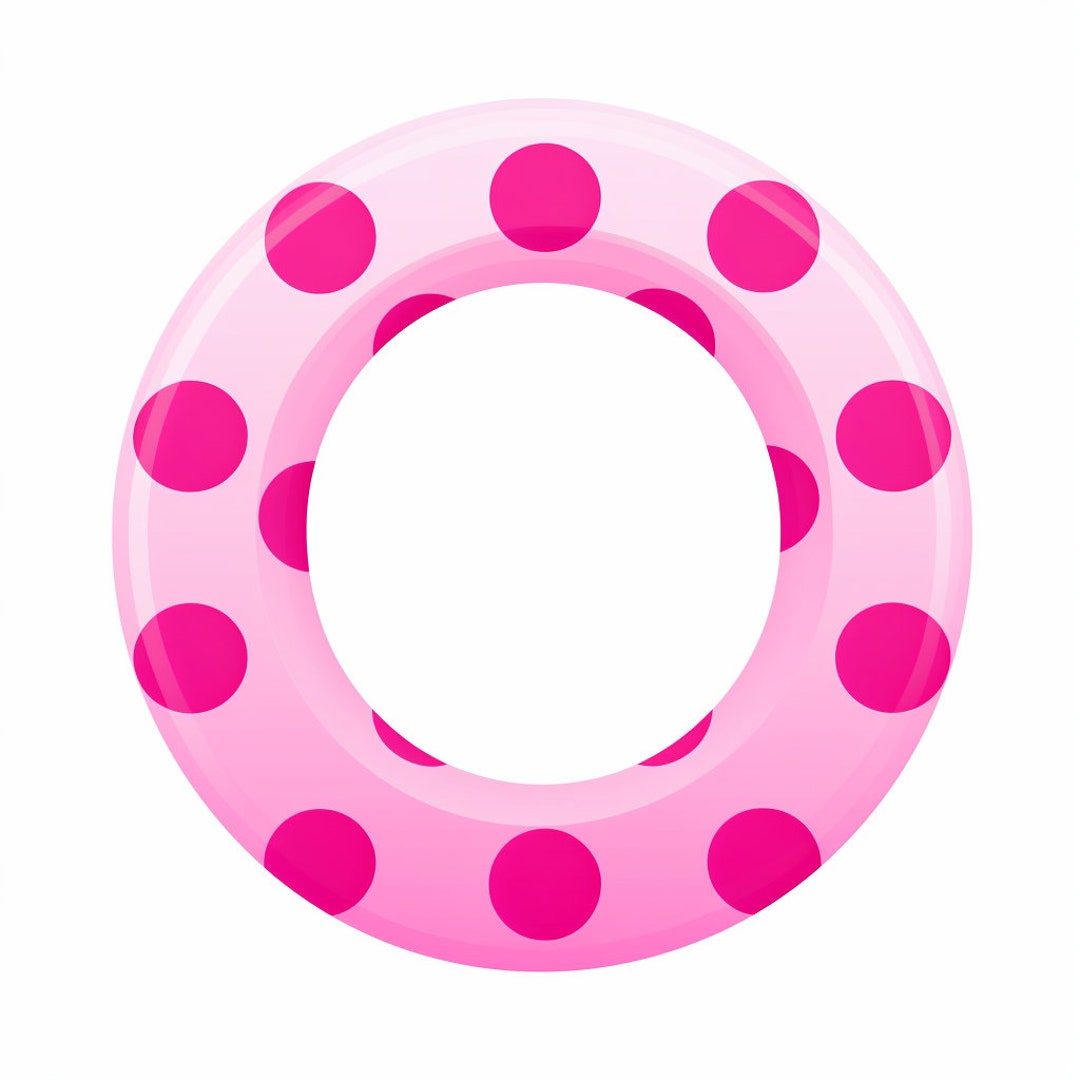 Pink Polka Dot Letter O Transparent Letter Graphic Printable Art ...