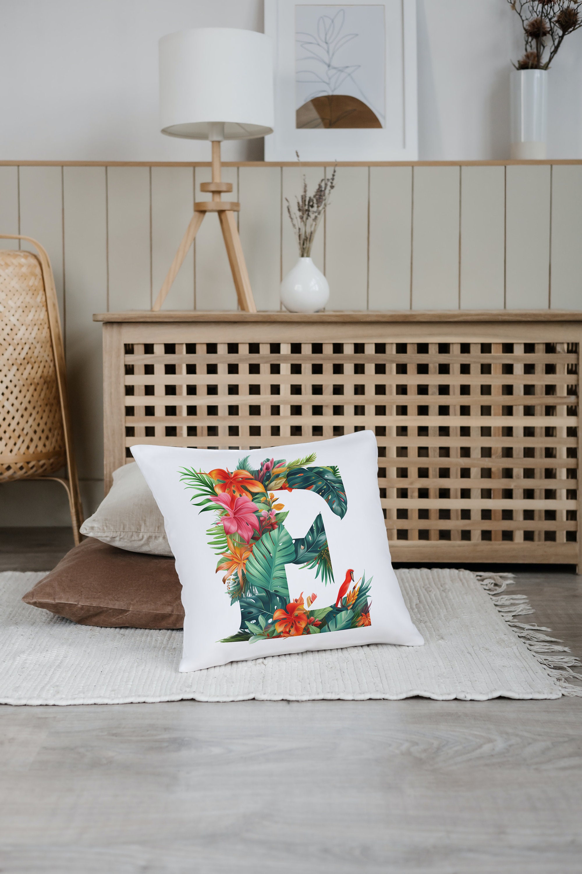 Tropical Letter E Graphic Transparent Letter Graphic Printable Art ...