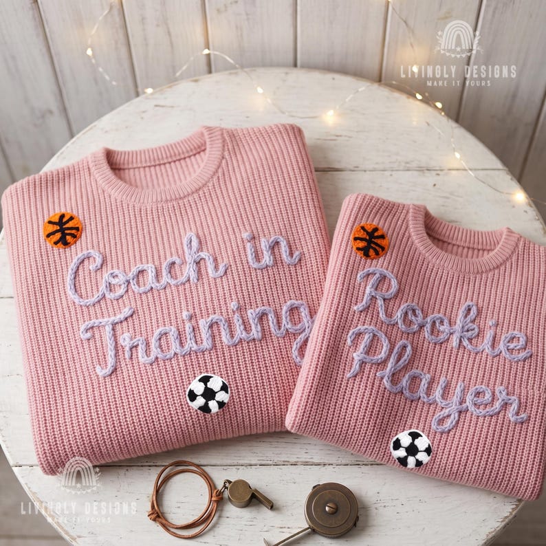 Custom Name Matching Coach in Training, Rookie Player Sweaters ...