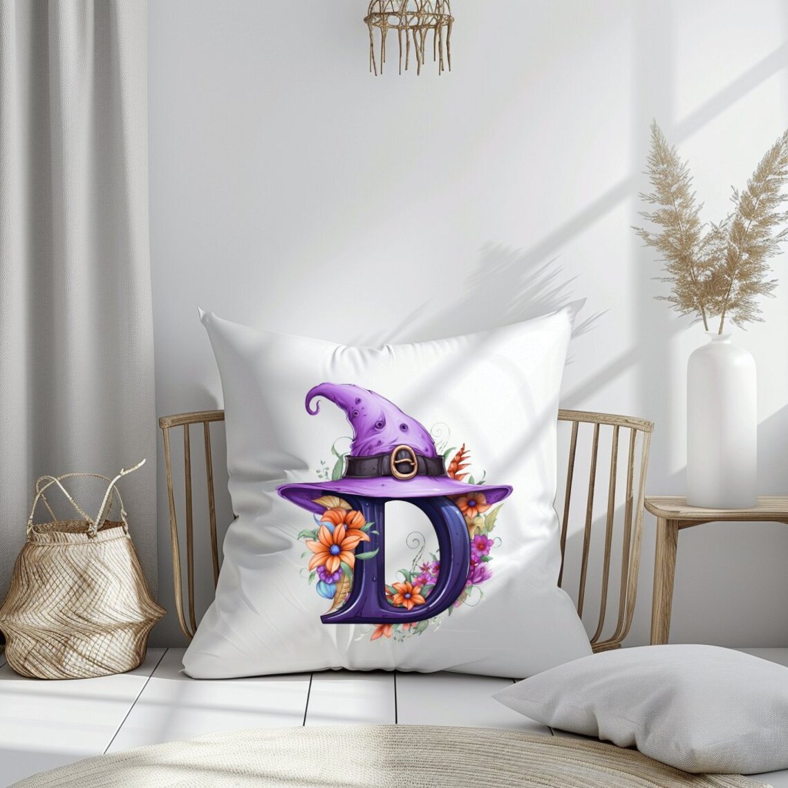 Haunted Halloween Letter D Transparent Letter Graphic Printable Art ...