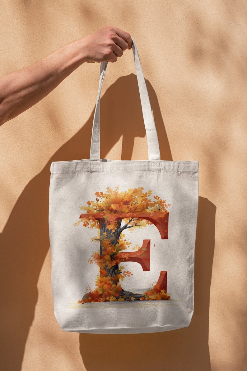 Fall Trees Letter E Graphic Transparent Letter Graphic - Etsy