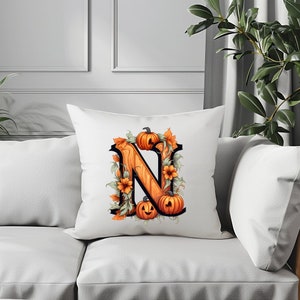 Haunted Halloween Letter N Transparent Letter Graphic Printable Art ...