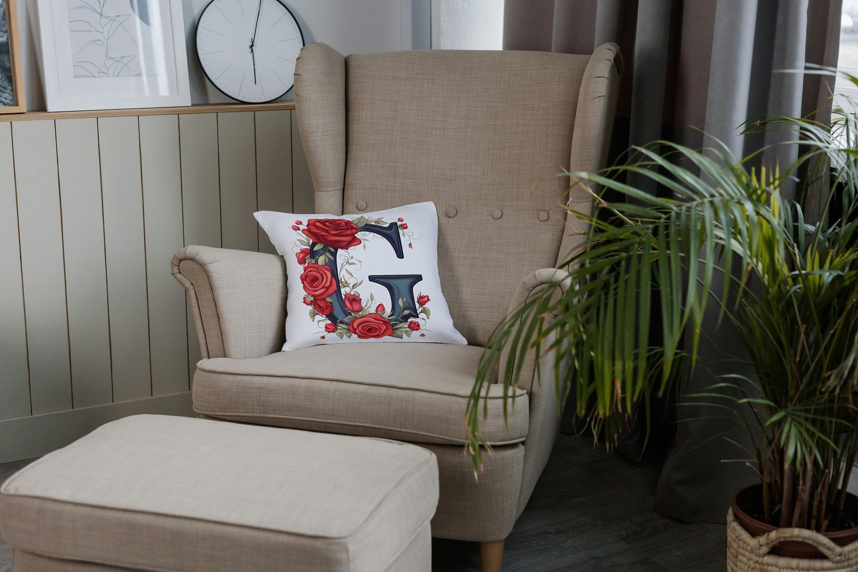 Red Roses Letter G Graphic Transparent Letter Graphic Printable Art ...