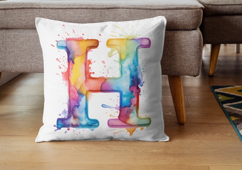 Tie Dye H Graphic Transparent Letter Graphic Printable Art, Aesthetic ...