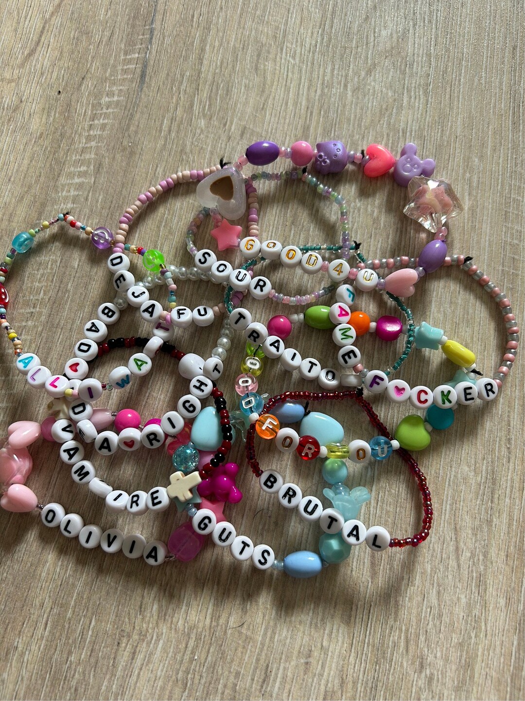 Olivia Rodrigo Guts Tour 2024 Bracelets - Etsy Canada