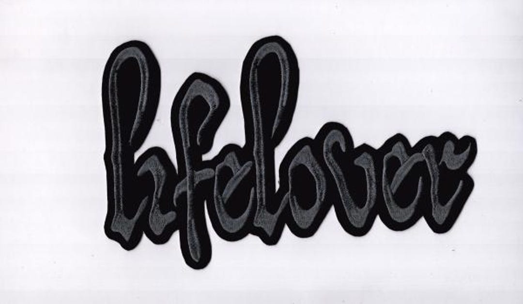 Lifelover - Grey Logo Back Patch - Etsy