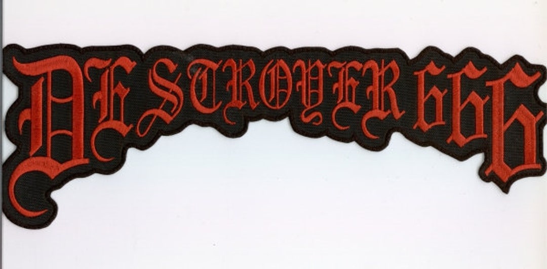 Deströyer 666 Red Logo 2 Back Patches - Etsy