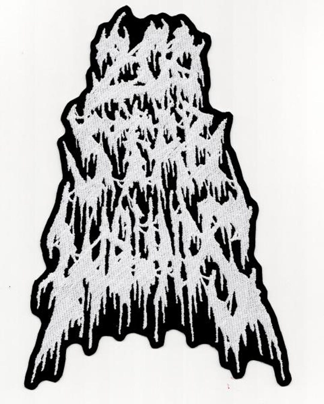 100 Stab Wounds White Logo Back Patch - Etsy