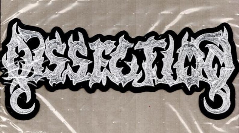 Dissection Solid White Logo Back Patch - Etsy