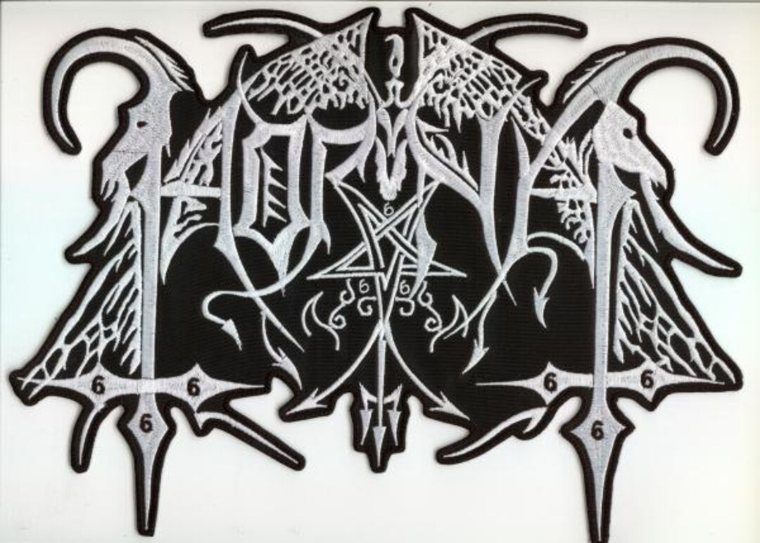 Horna White Logo Contour Back Patch - Etsy