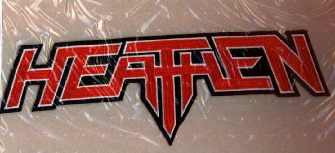 Heathen Red White Logo Back Patch - Etsy