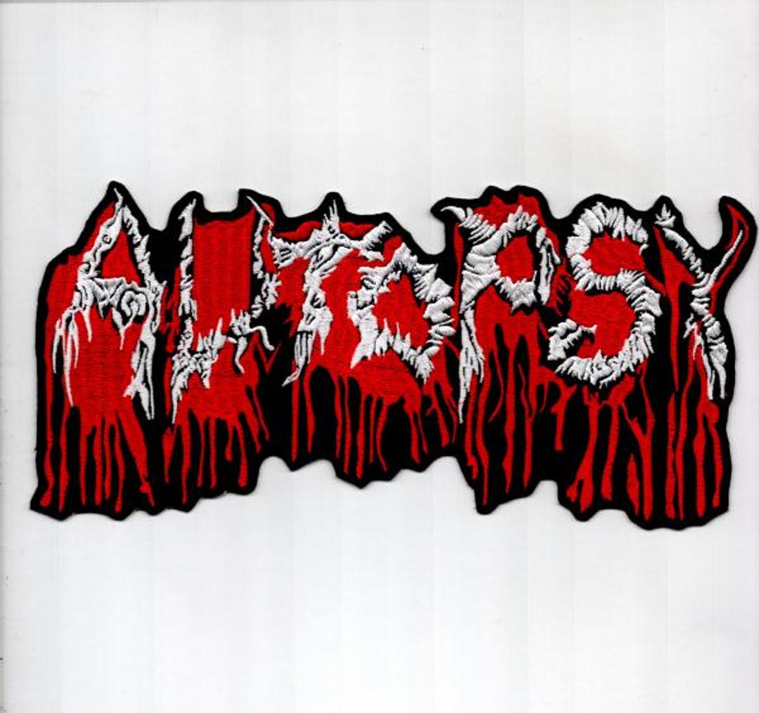 Autopsy - Rot Weisses Logo Rückenaufnäher - Etsy