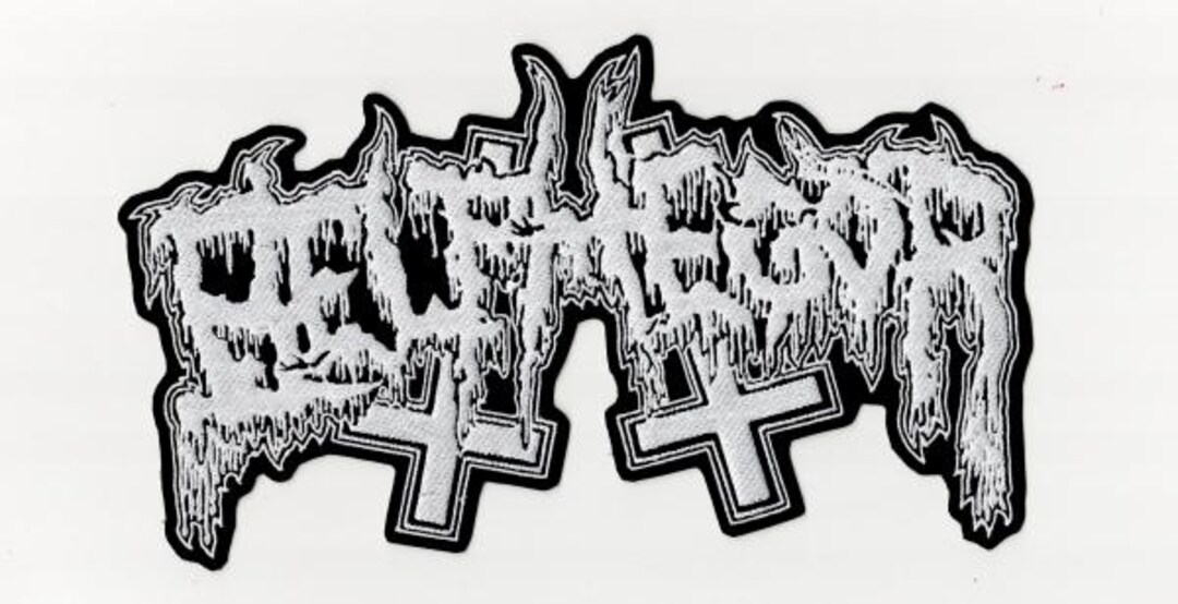 Belphegor White Logo Backpatch - Etsy